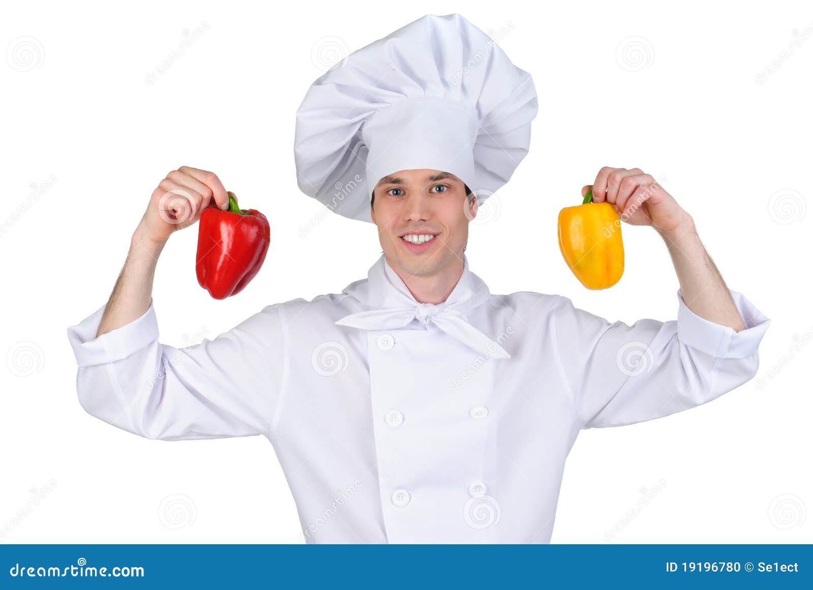 Cook with pepper stock photo. Image of uniform, cooking - 19196780