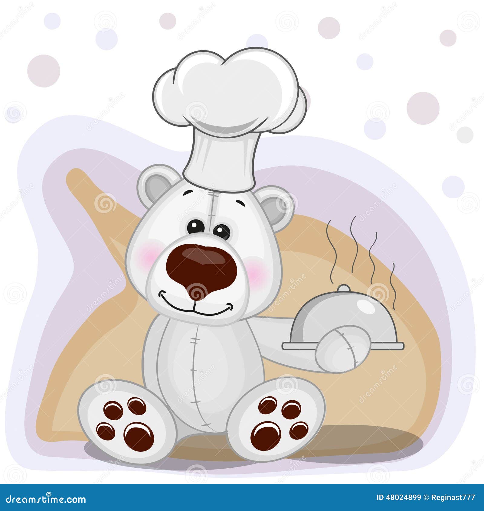 Cook Polar Bear stock vector. Illustration of baking - 48024899