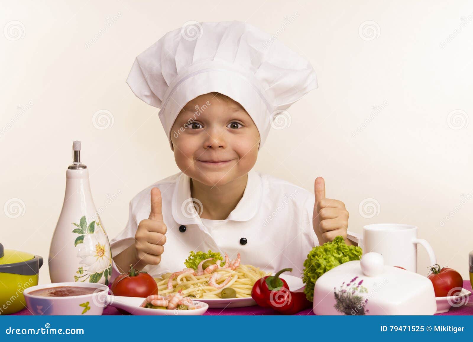 Cook prepares food stock image. Image of seafood, shrimp - 79471525