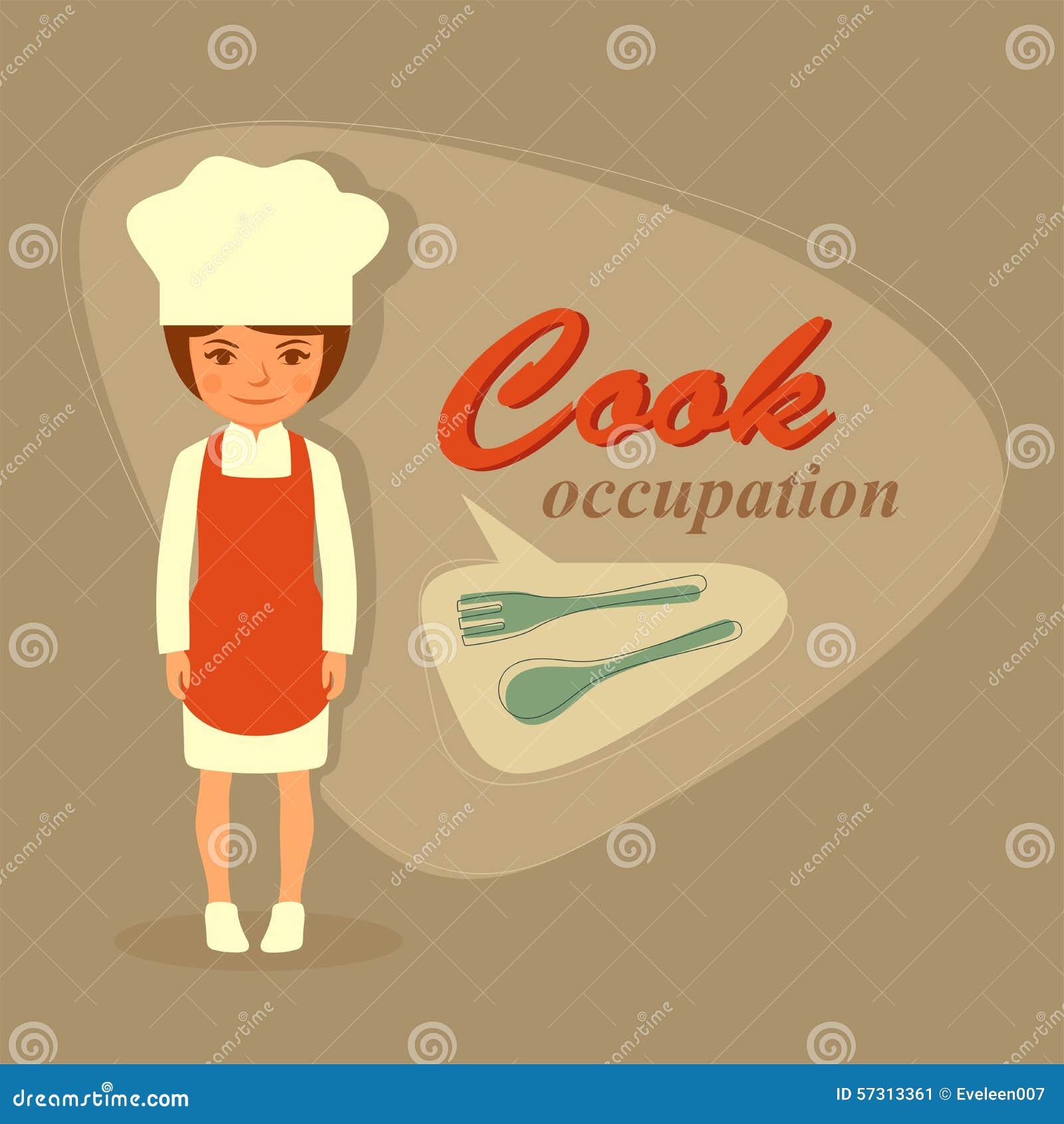 Cook profession stock vector. Illustration of design - 57313361