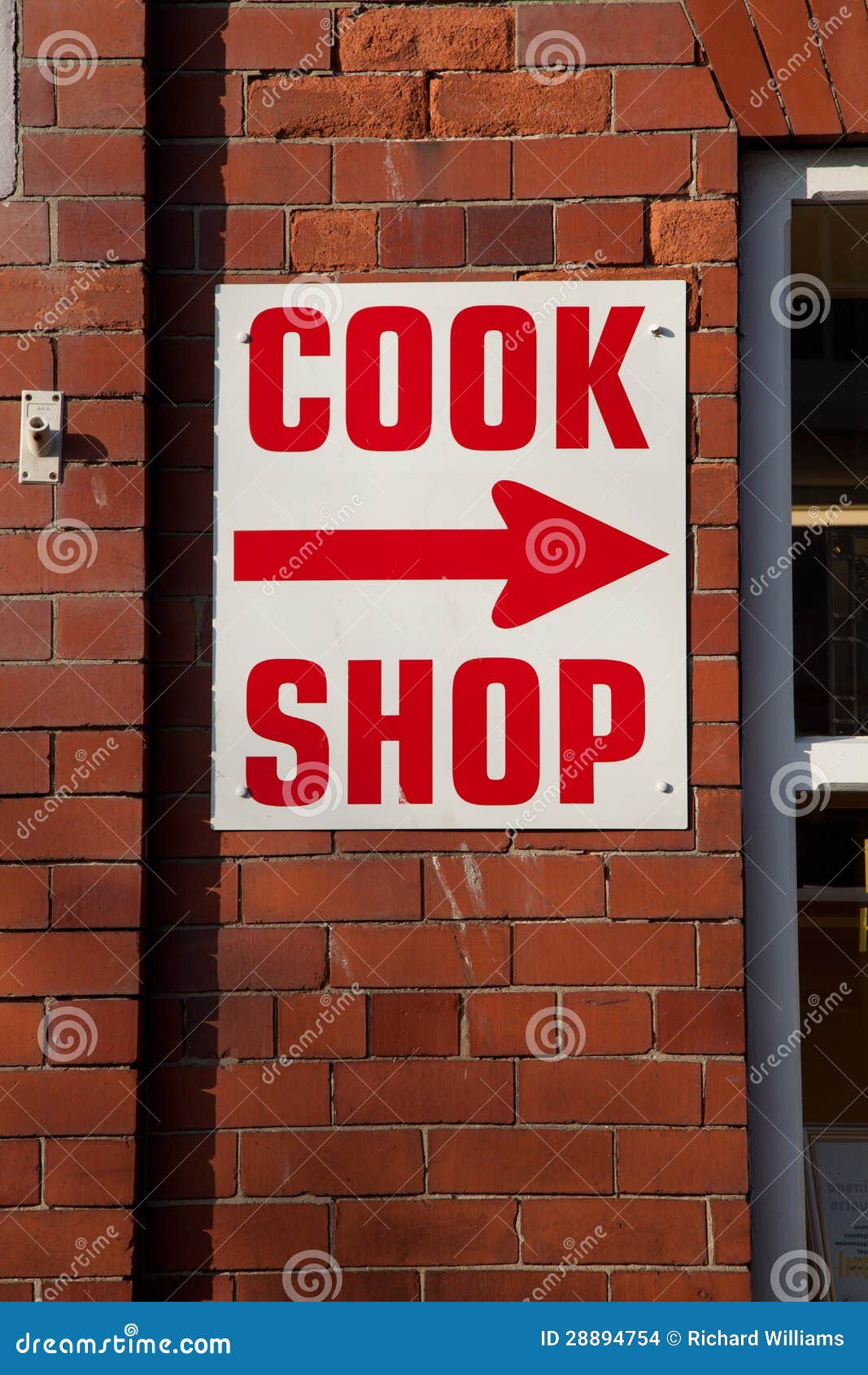 Cook shop sign. stock photo. Image of sign, symbol, communication ...