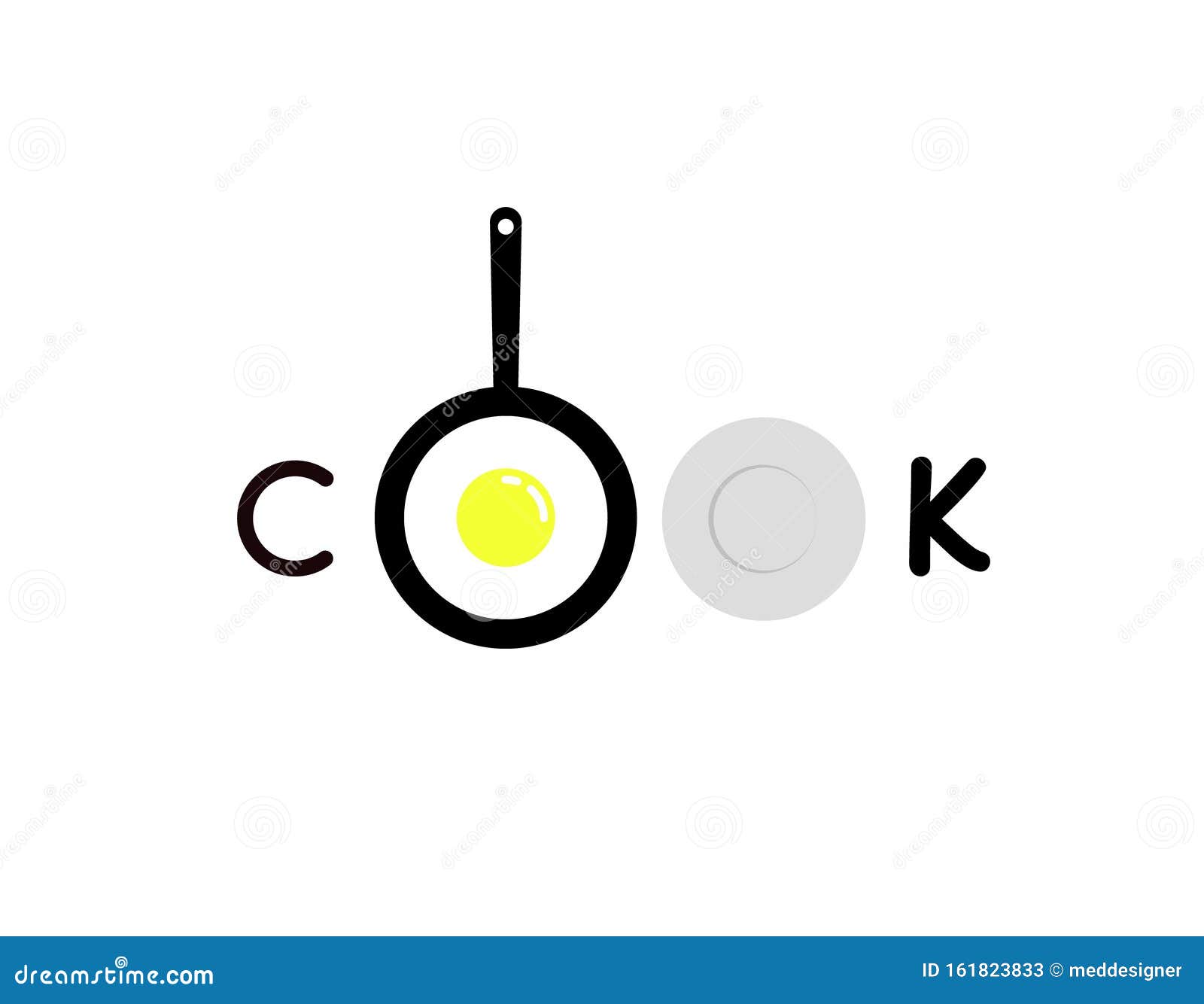 Cook Sign Vector Cooking Or Bakery Lettering And Cookery Or Baking ...