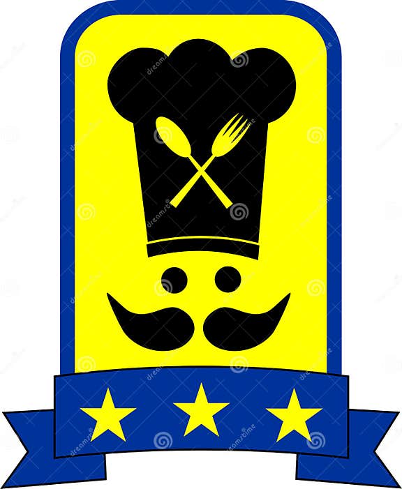 Cook star stock vector. Illustration of kitchen, title - 11598647