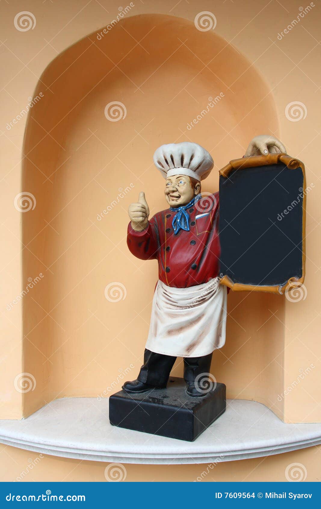 Cook statue stock photo. Image of cook, cooking, restaurant - 7609564