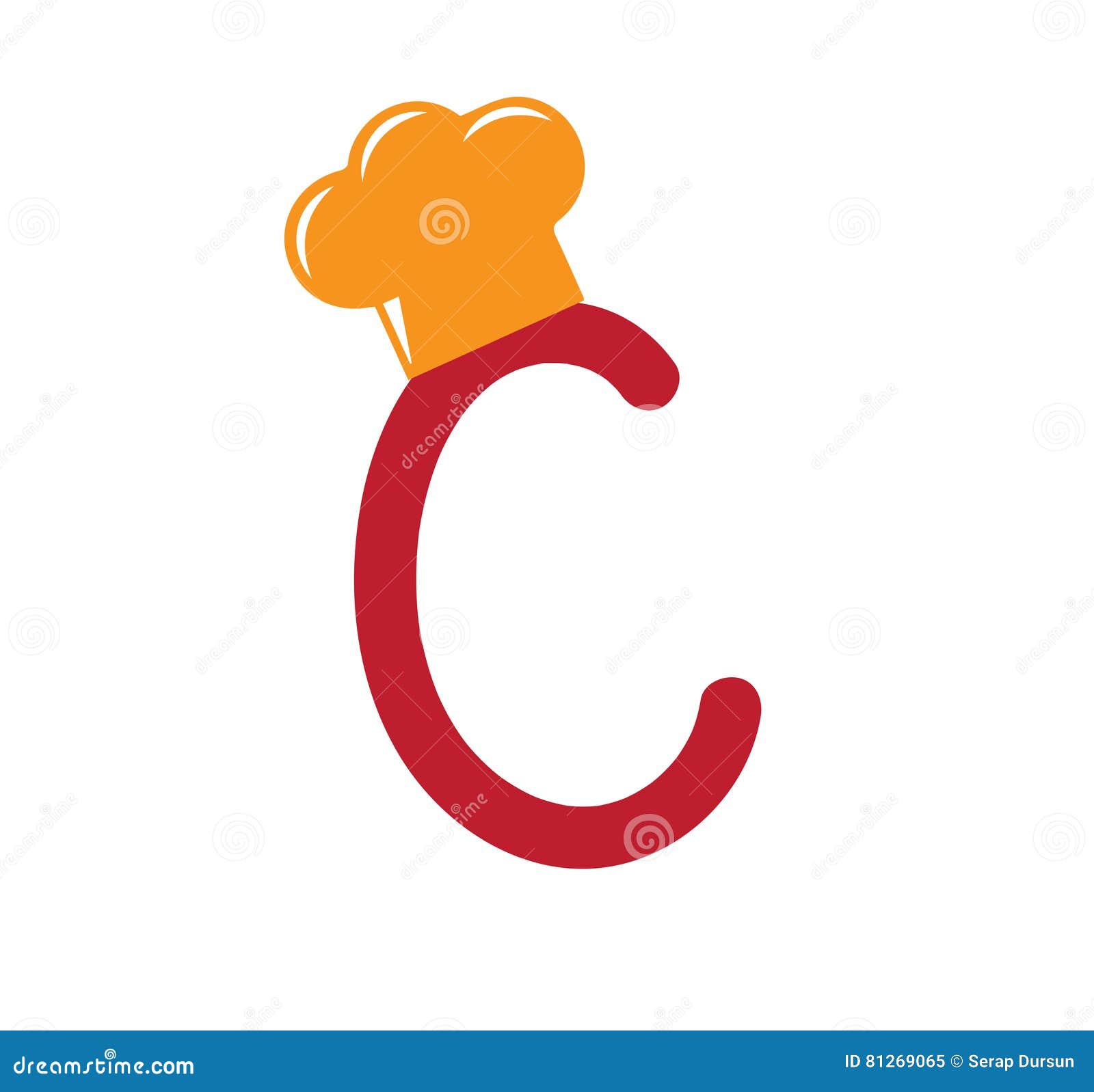 Cook Themed Alphabet Design Concept: C Stock Illustration ...