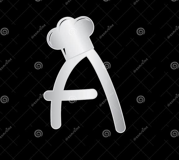 Cook Themed Alphabet Design Concept: a Stock Illustration ...