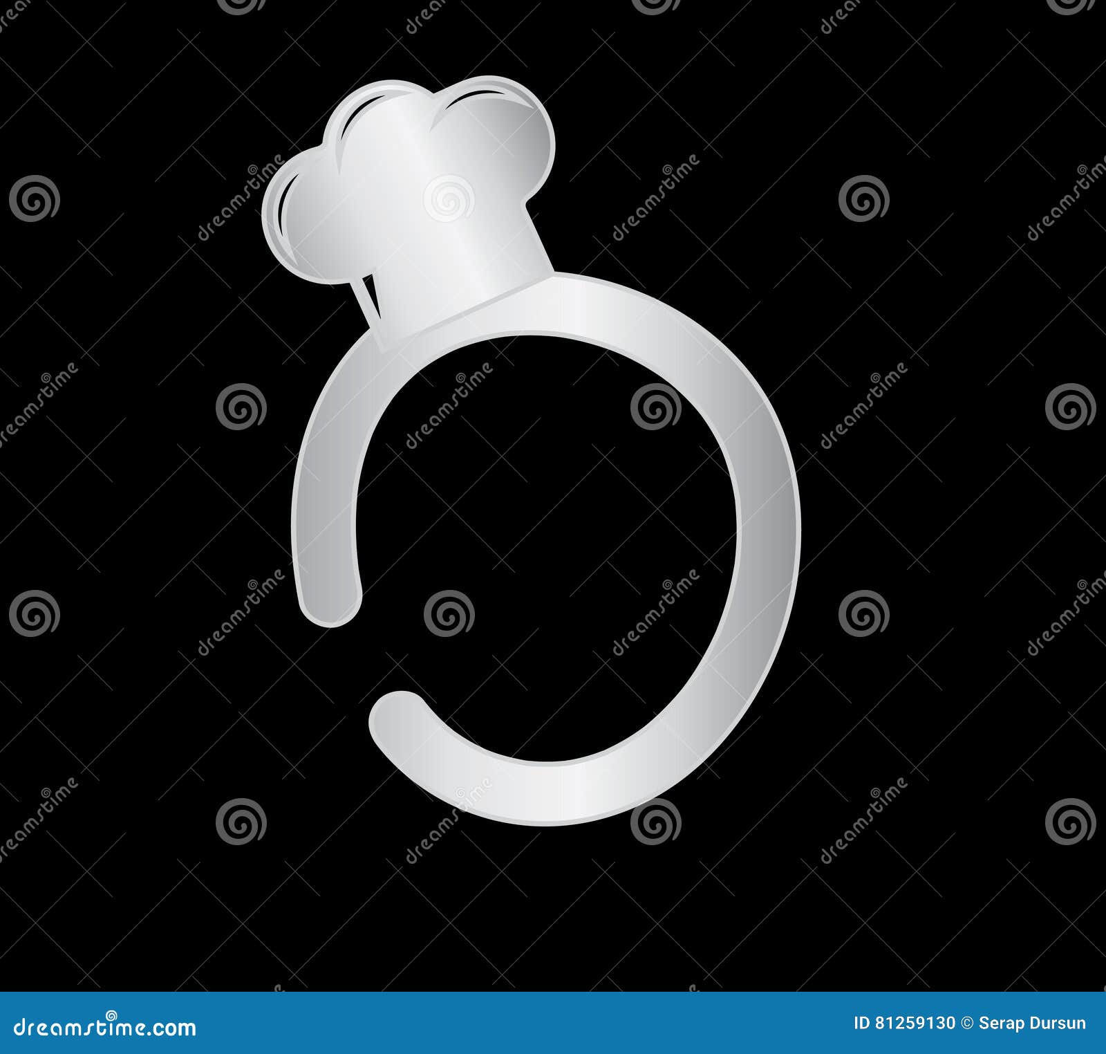 Cook Themed Alphabet Design Concept: O Stock Illustration ...