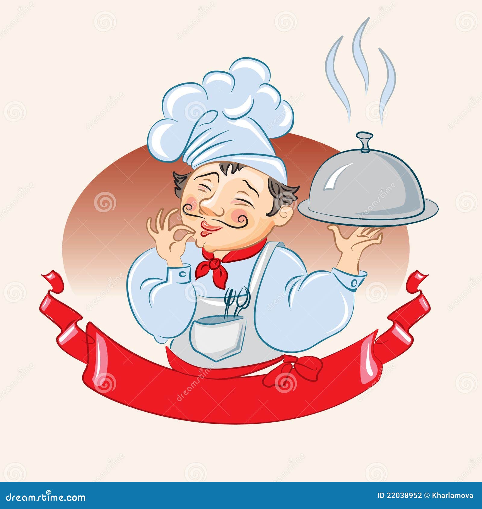 Cook vector stock vector. Illustration of business, dining - 22038952
