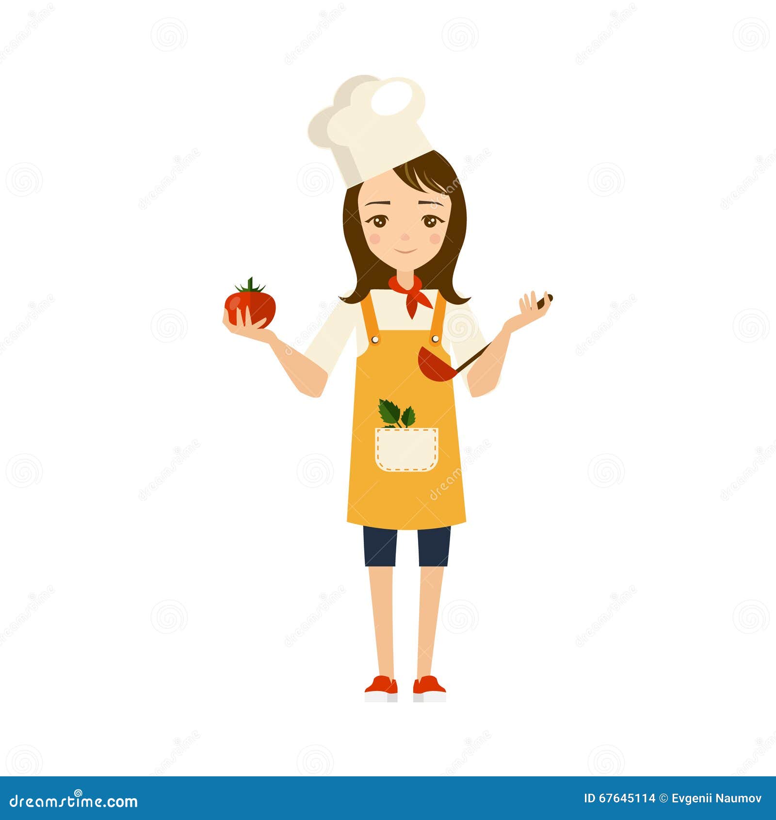 Cook Vector Illustration. stock vector. Illustration of icon - 67645114