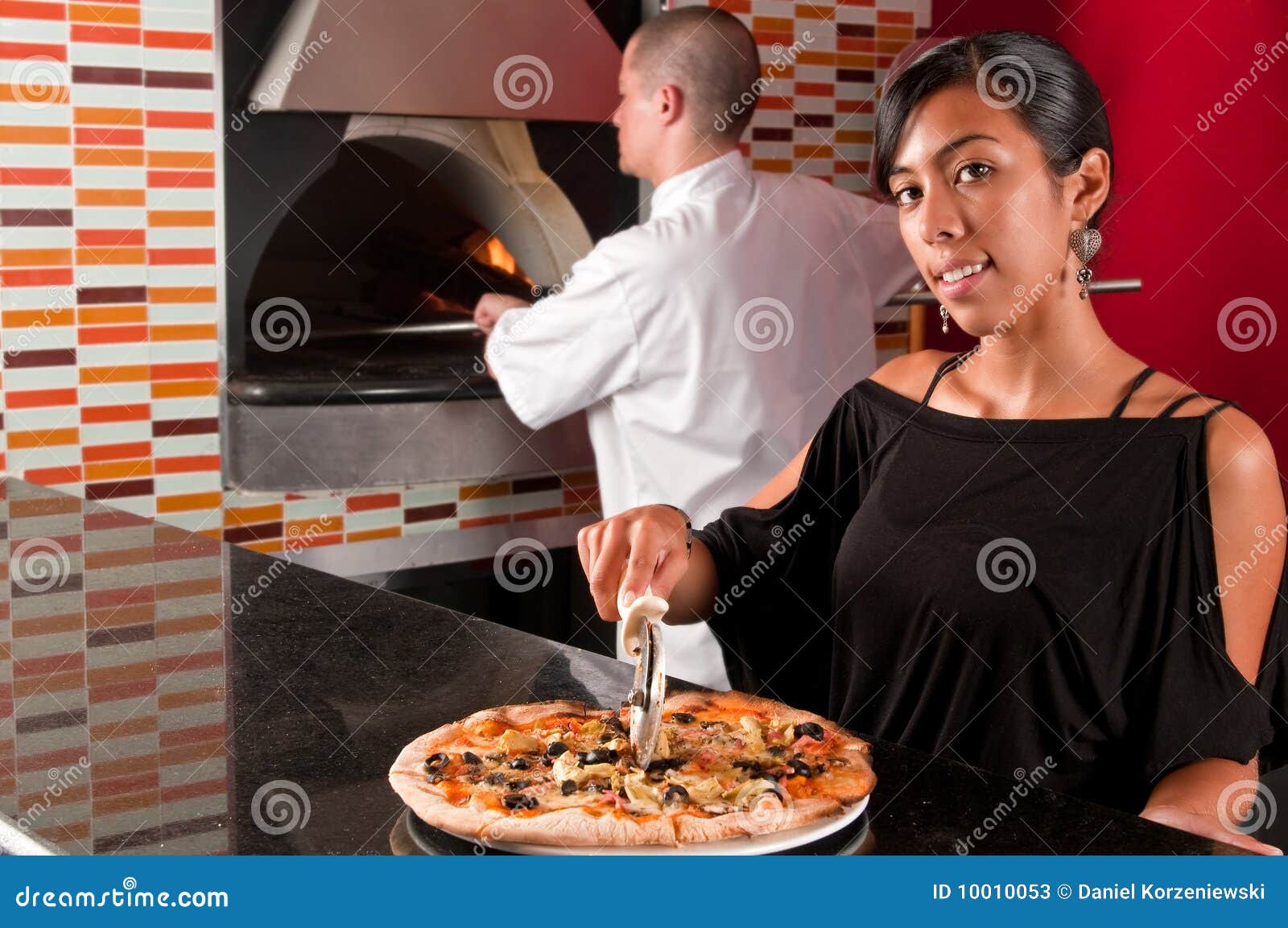 Cook and waitress stock image. Image of laboring, lunch - 10010053