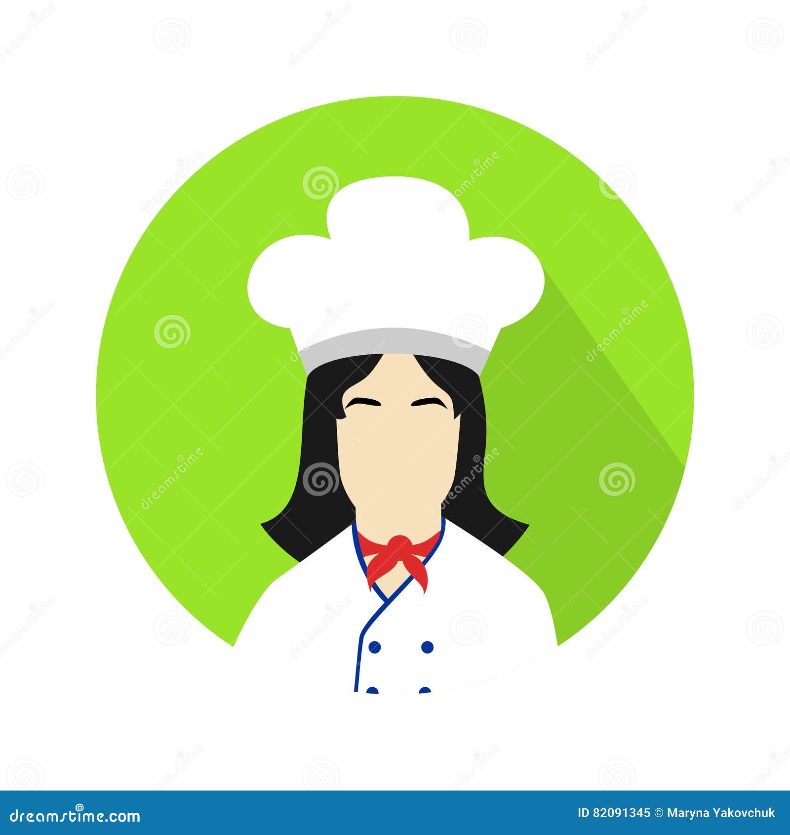 Cook woman icon stock vector. Illustration of kitchen - 82091345