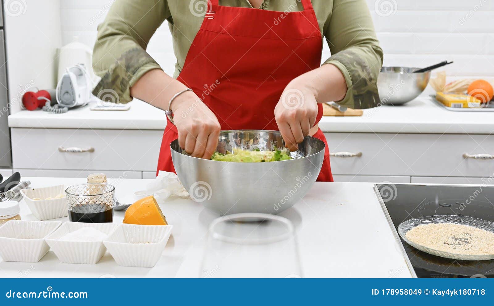 Cook at Work in the Kitchen. Cook in the Kitchen Stock Image - Image of ...
