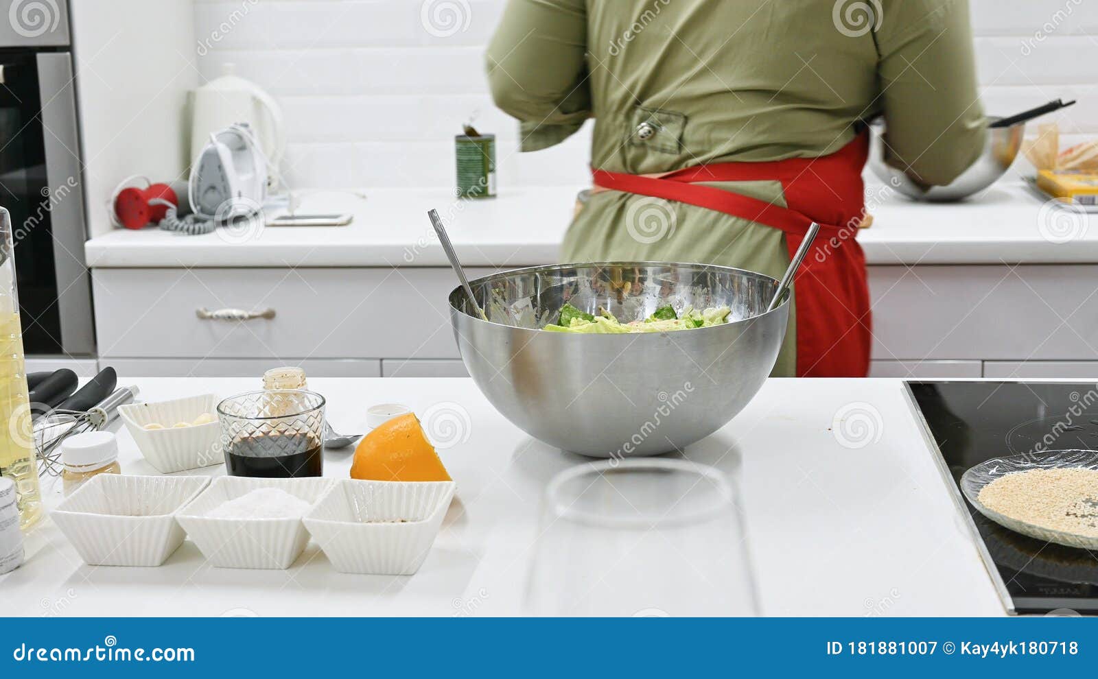 Cook at Work in the Kitchen. Cook in the Kitchen Stock Image - Image of ...