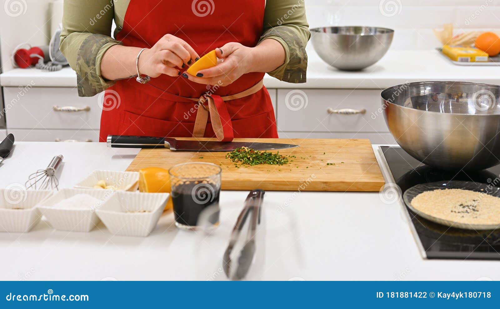 Cook at Work in the Kitchen. Cook in the Kitchen Stock Photo - Image of ...
