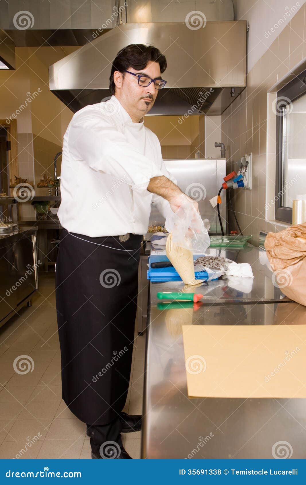 Cook stock photo. Image of pastries, gourmet, professional - 35691338