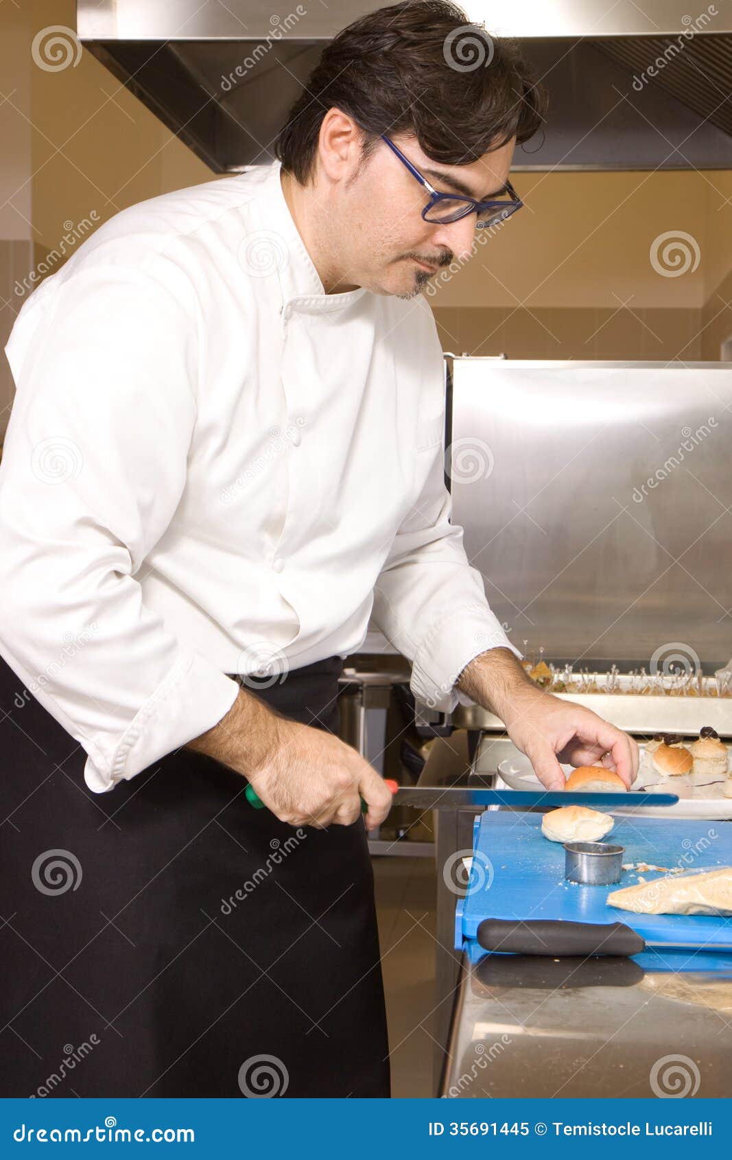 Cook stock image. Image of male, holding, service, profession - 35691445