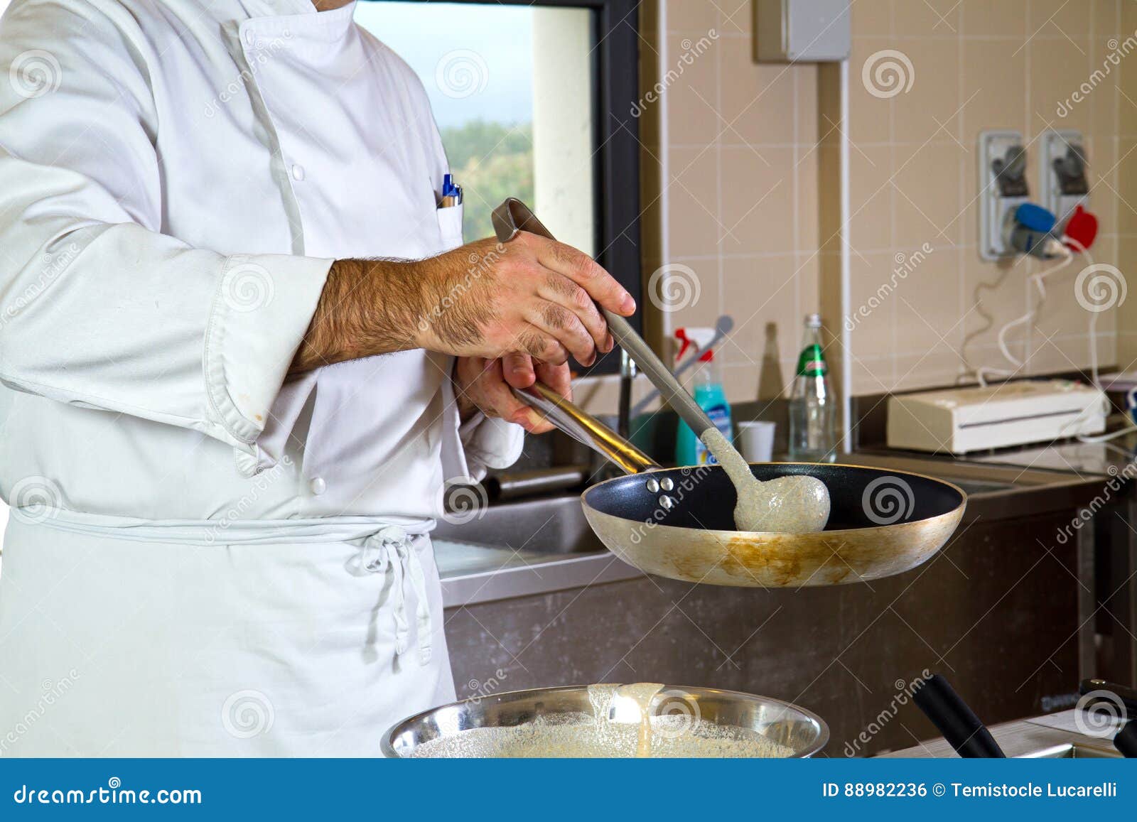 Cook at work stock photo. Image of professional, gourmet - 88982236