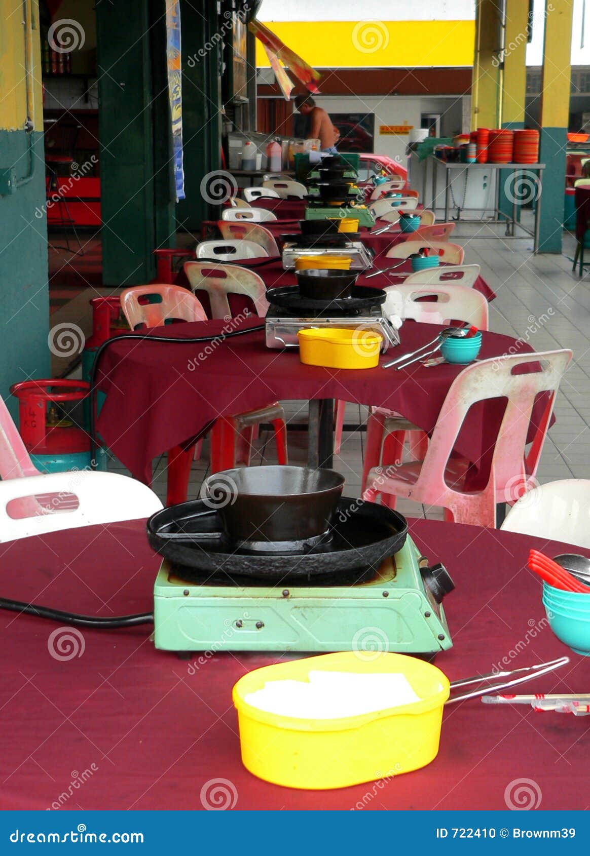 Cook-it-Yourself Chinese Restaurant Stock Photo - Image of exotic ...