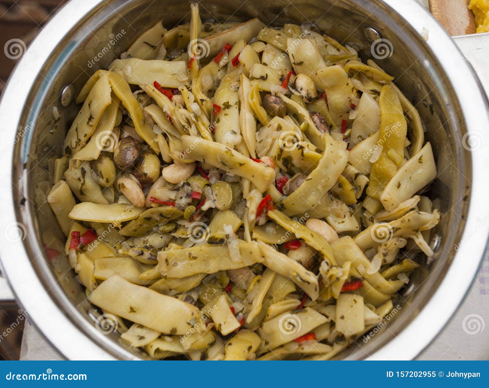 Cooked beans in plate food stock image. Image of dish - 157202955