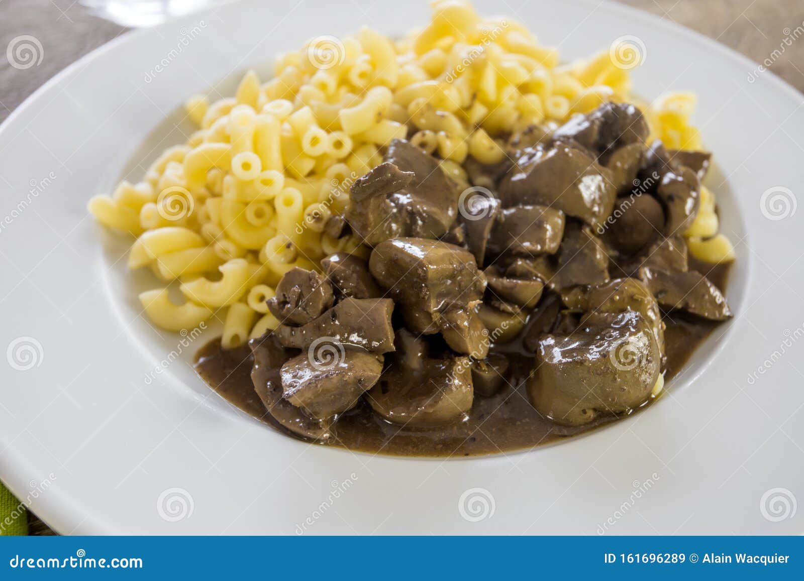 Cooked beef kidneys stock image. Image of beef, pasta - 161696289