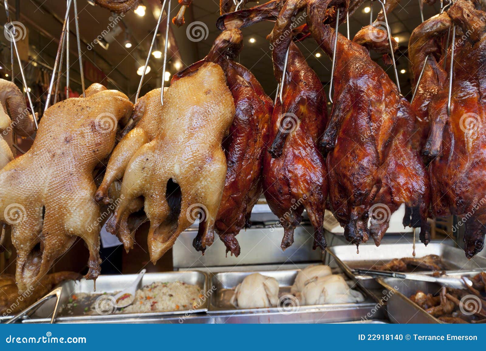Cooked Birds at Market stock photo. Image of roasted - 22918140