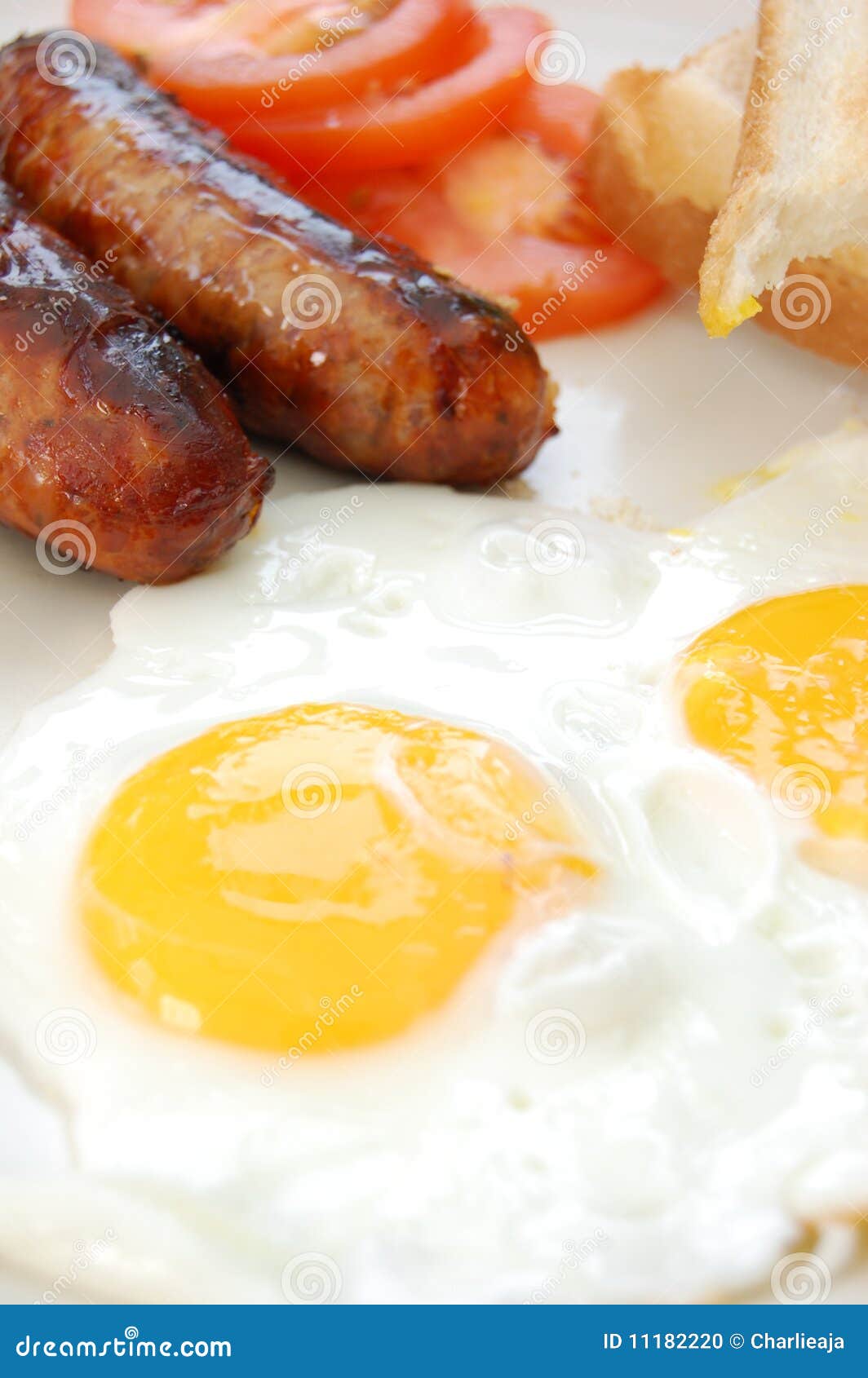 Cooked breakfast stock photo. Image of fattening, close - 11182220