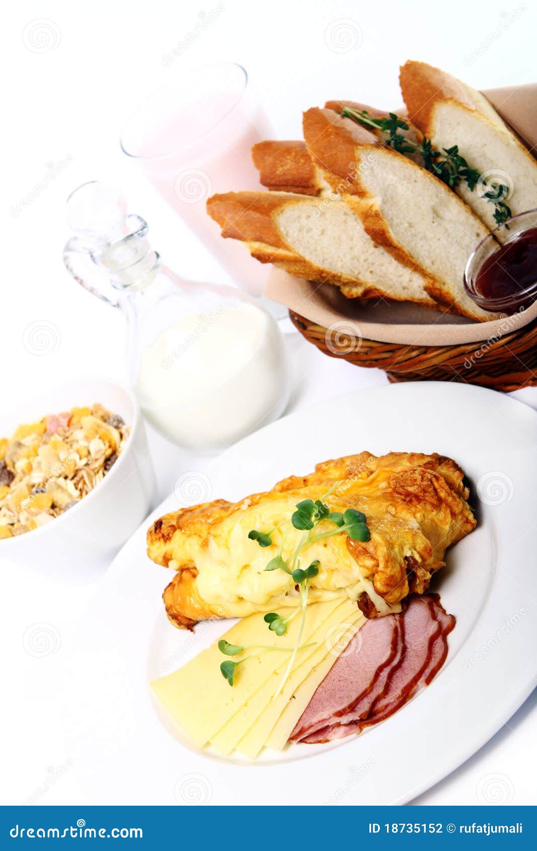 Cooked breakfast stock photo. Image of blueberries, food - 18735152