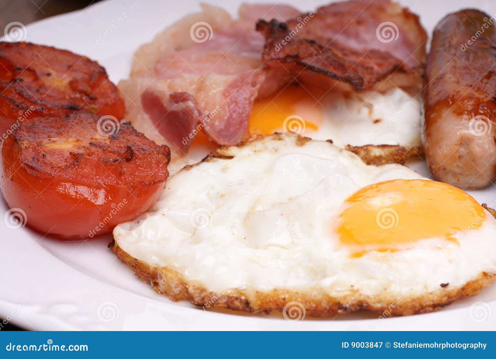Cooked breakfast stock image. Image of dish, meat, food - 9003847