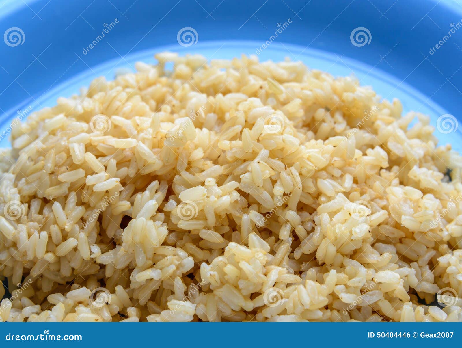 Cooked brown rice stock photo. Image of organic, healthy - 50404446