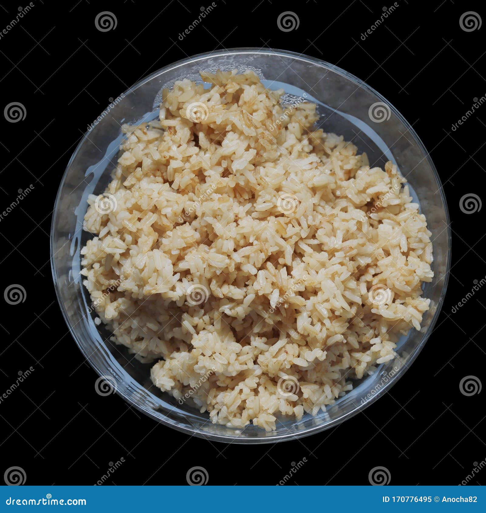 Cooked Brown Rice in a Bowl. Stock Image - Image of barley, plant ...