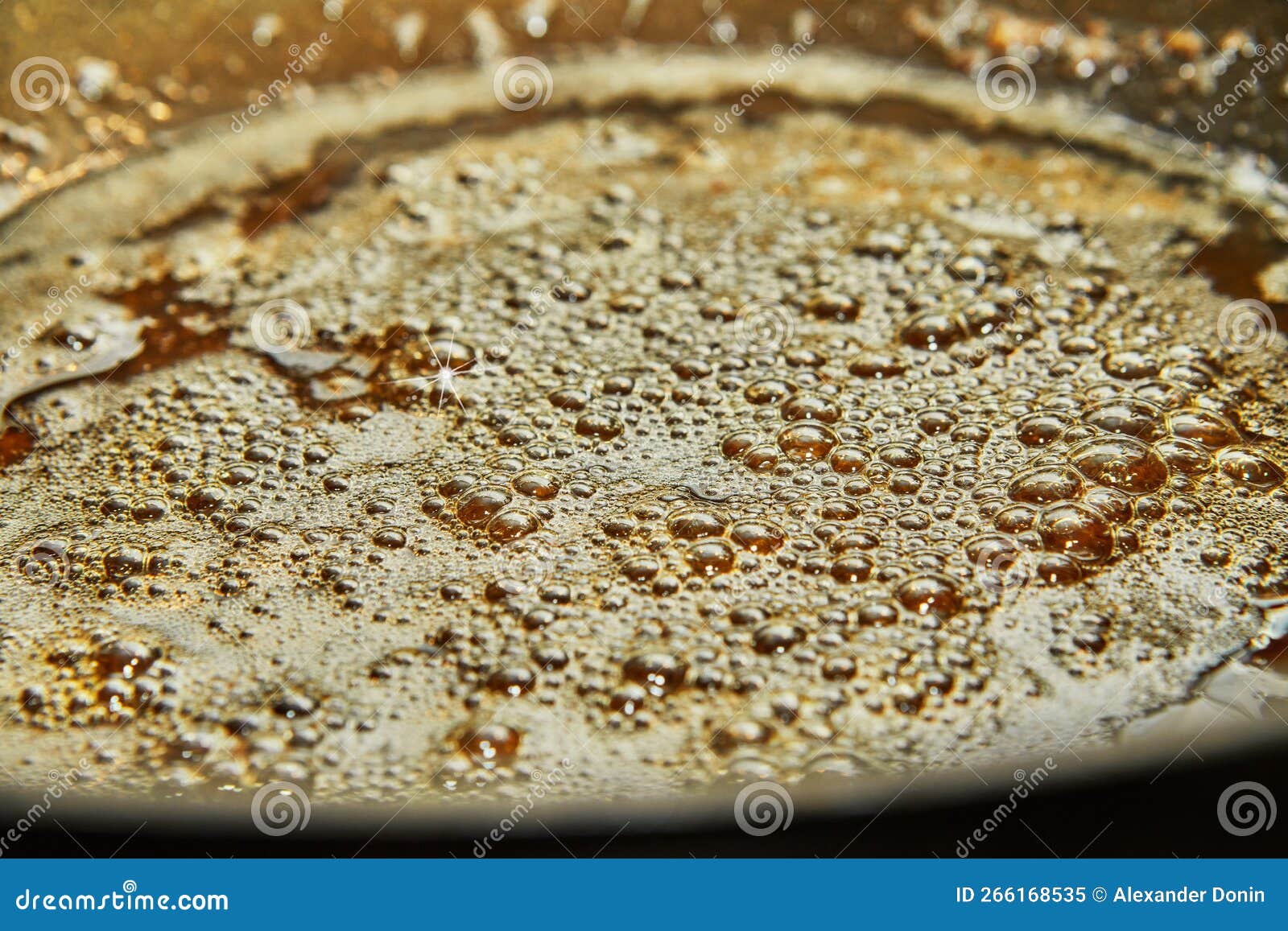 Cooked Caramel in Pan, for Making Pie Stock Image - Image of sugar ...