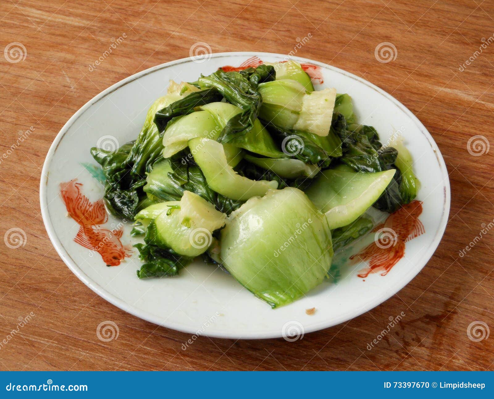 Cooked Chinese Vegetable Bok Choy Stock Photo - Image of asian, choy ...