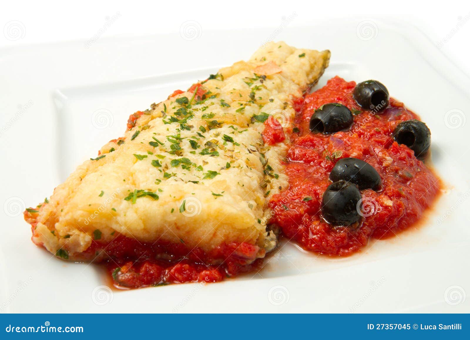Cooked cod loins stock image. Image of tasty, olives - 27357045