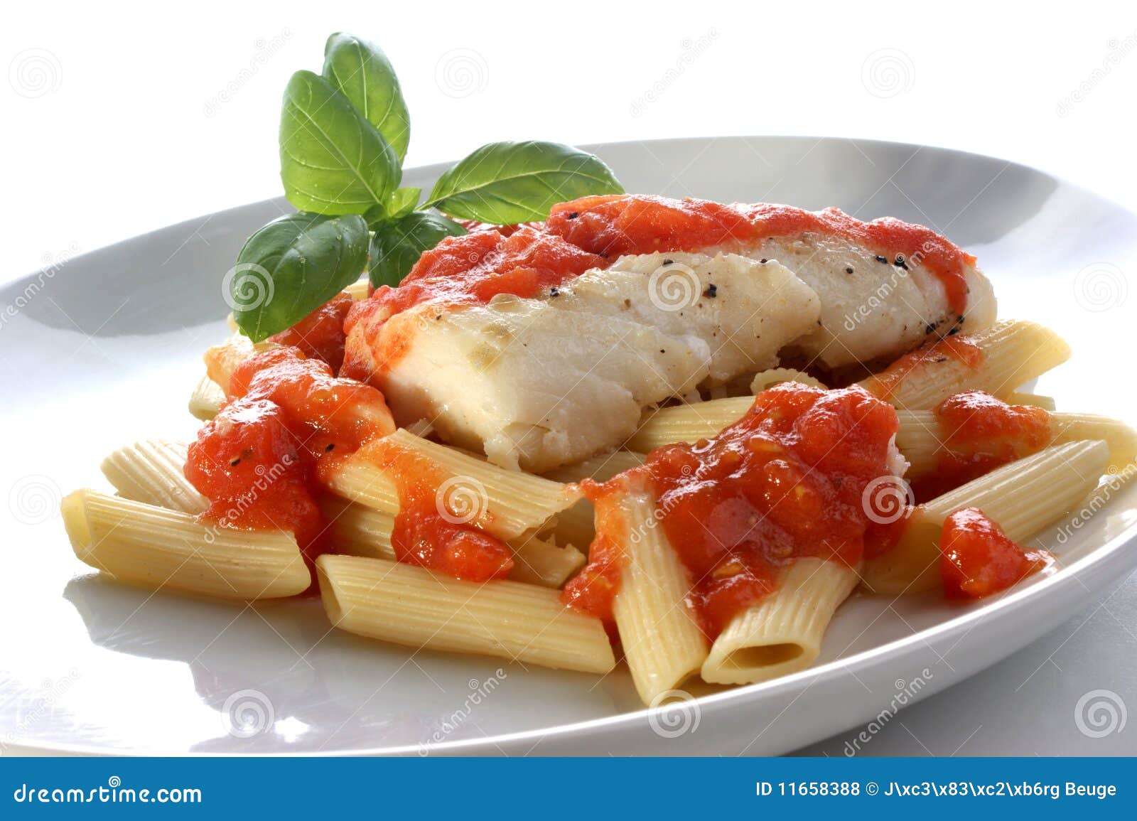 Cooked Cod Loins with Tomato Sauce Stock Photo - Image of vegetables ...