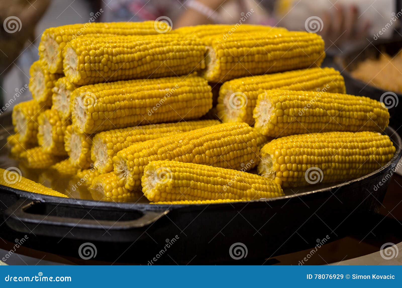 Cooked corn stock image. Image of lifestyle, food, husk - 78076929