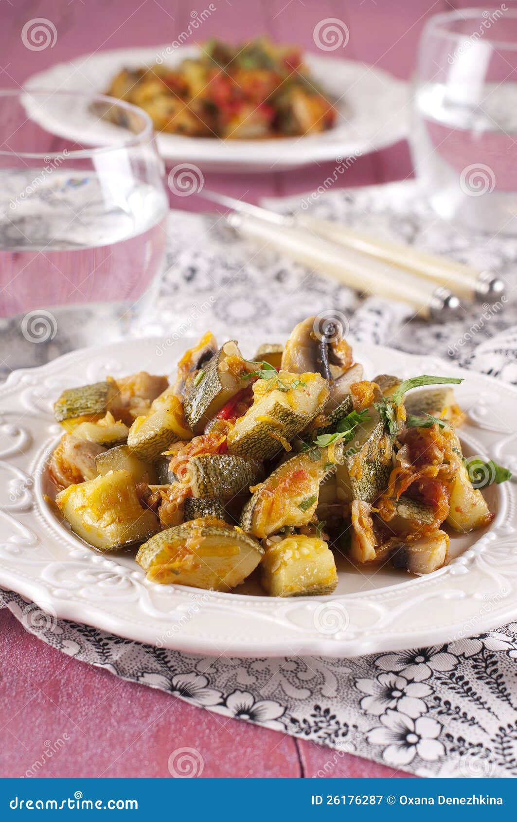 Cooked courgette stock image. Image of supper, squash - 26176287
