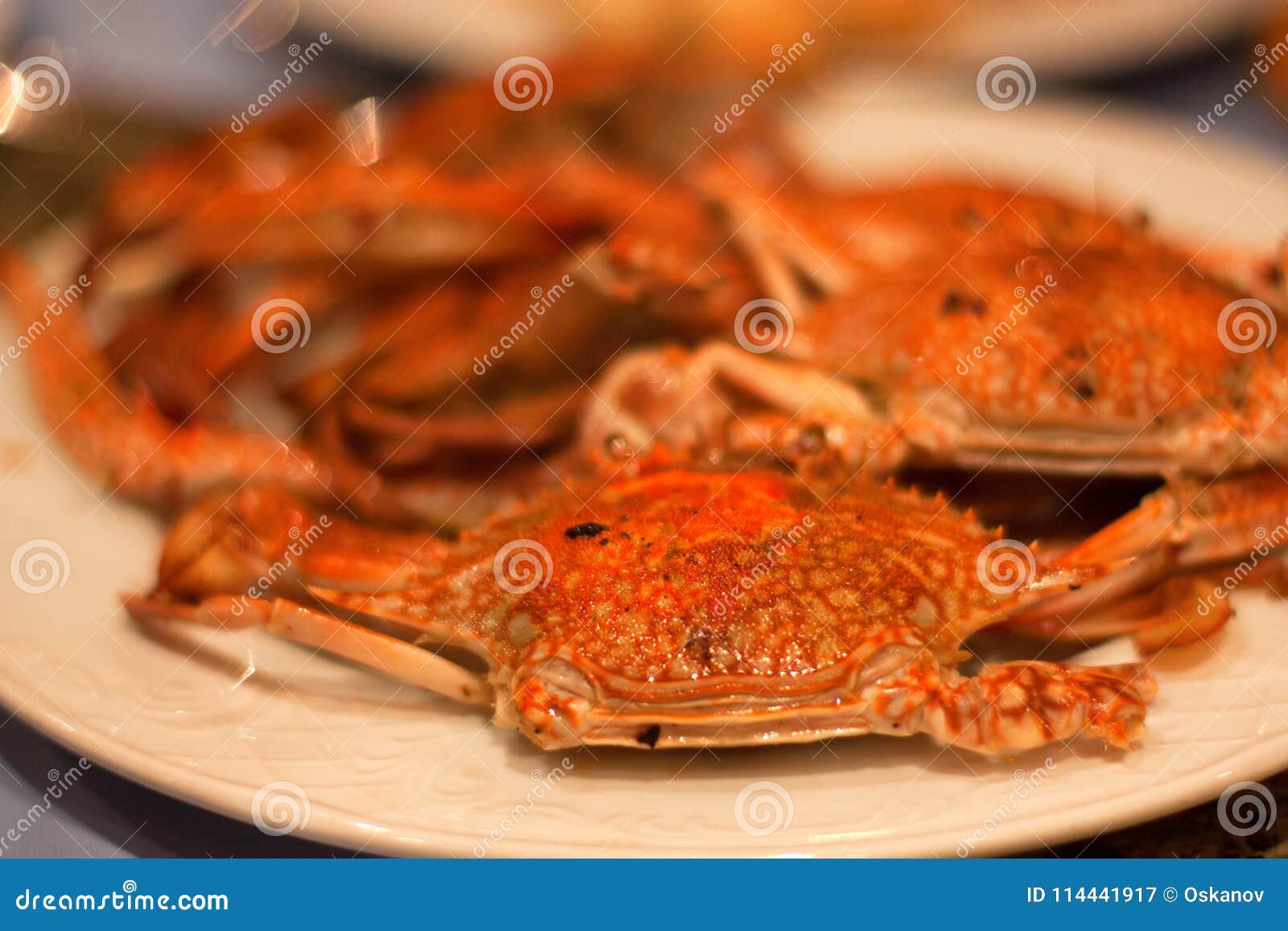 Cooked Crabs on Plate Close Stock Image - Image of alaska, delicious ...