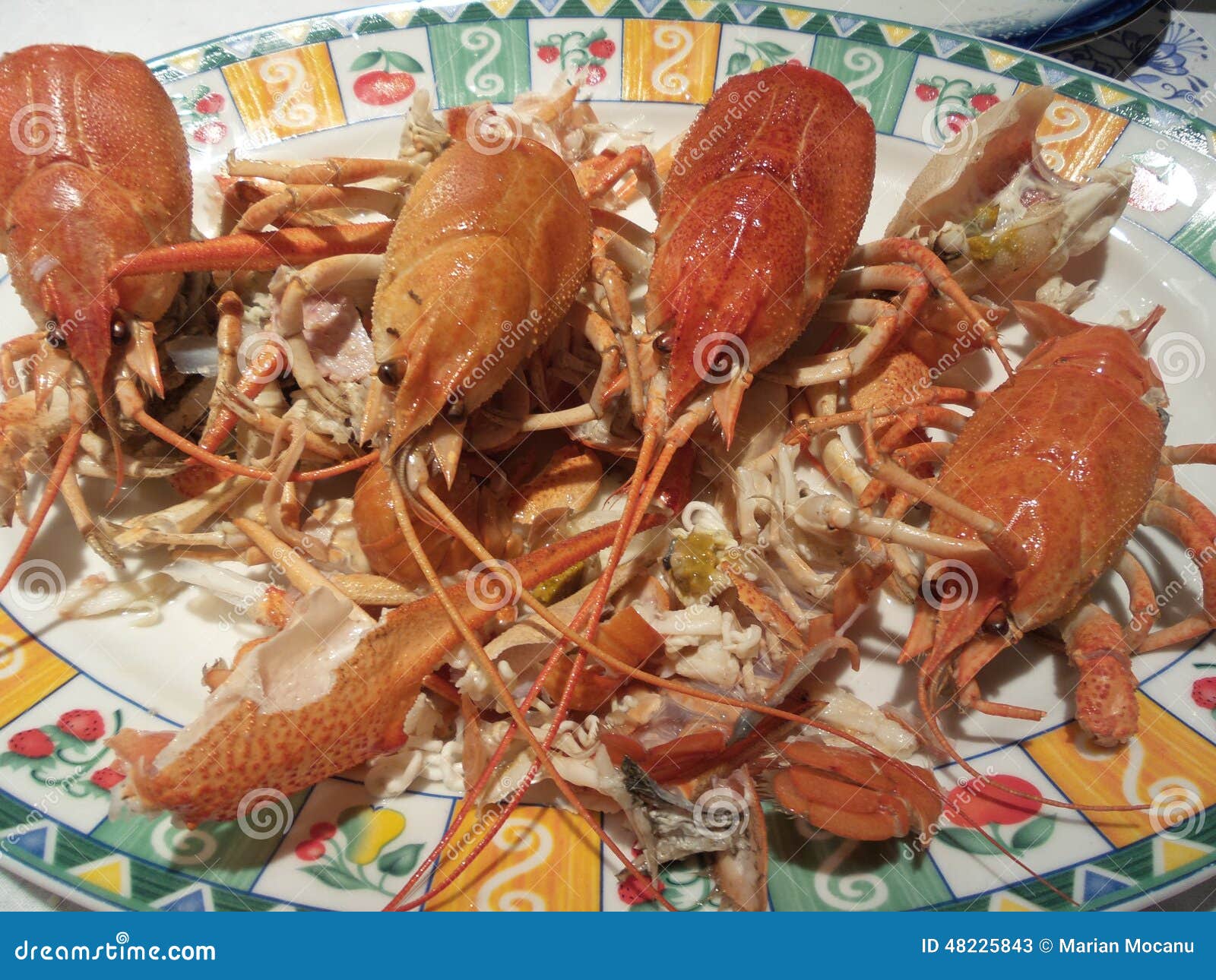 Cooked crayfish stock image. Image of river, cooking - 48225843