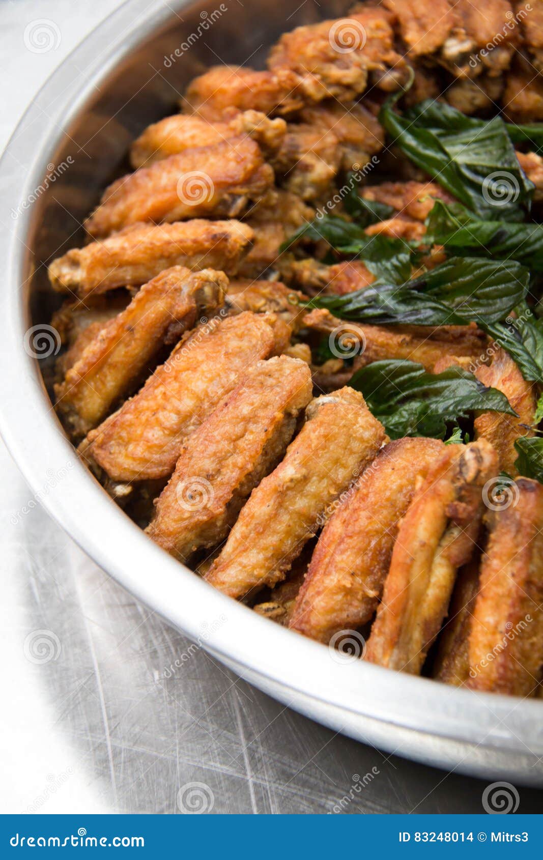 Cooked Delicious Fried Chicken in Dish Stock Photo - Image of snack ...