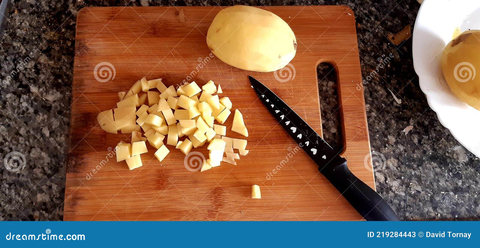 Cooked Egg Cut into Small Pieces Stock Image - Image of small, kitchen ...