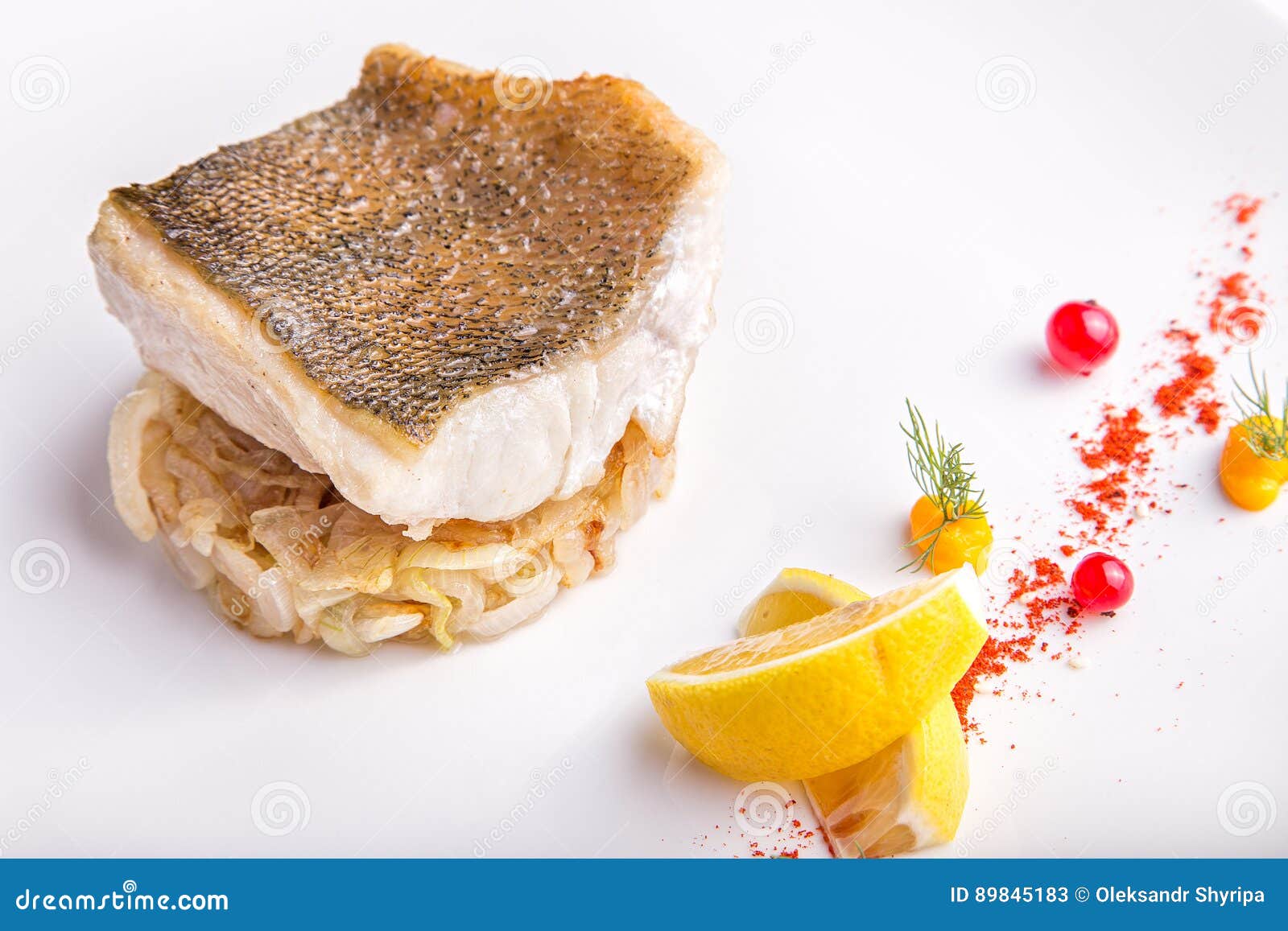 Cooked Fillet of Pike Perch Fish Stock Image - Image of filet, eating ...