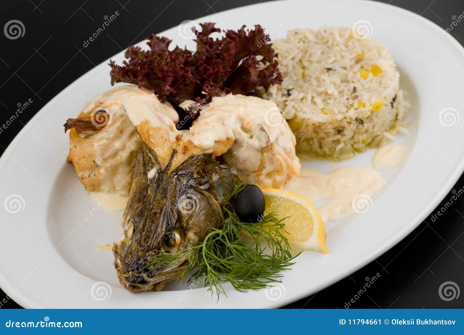 Cooked fish stock image. Image of grilled, tasty, restaurant - 11794661