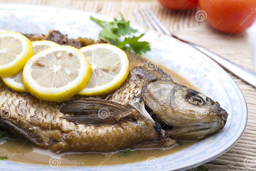 Cooked fish stock image. Image of food, appetizer, dining - 24099111
