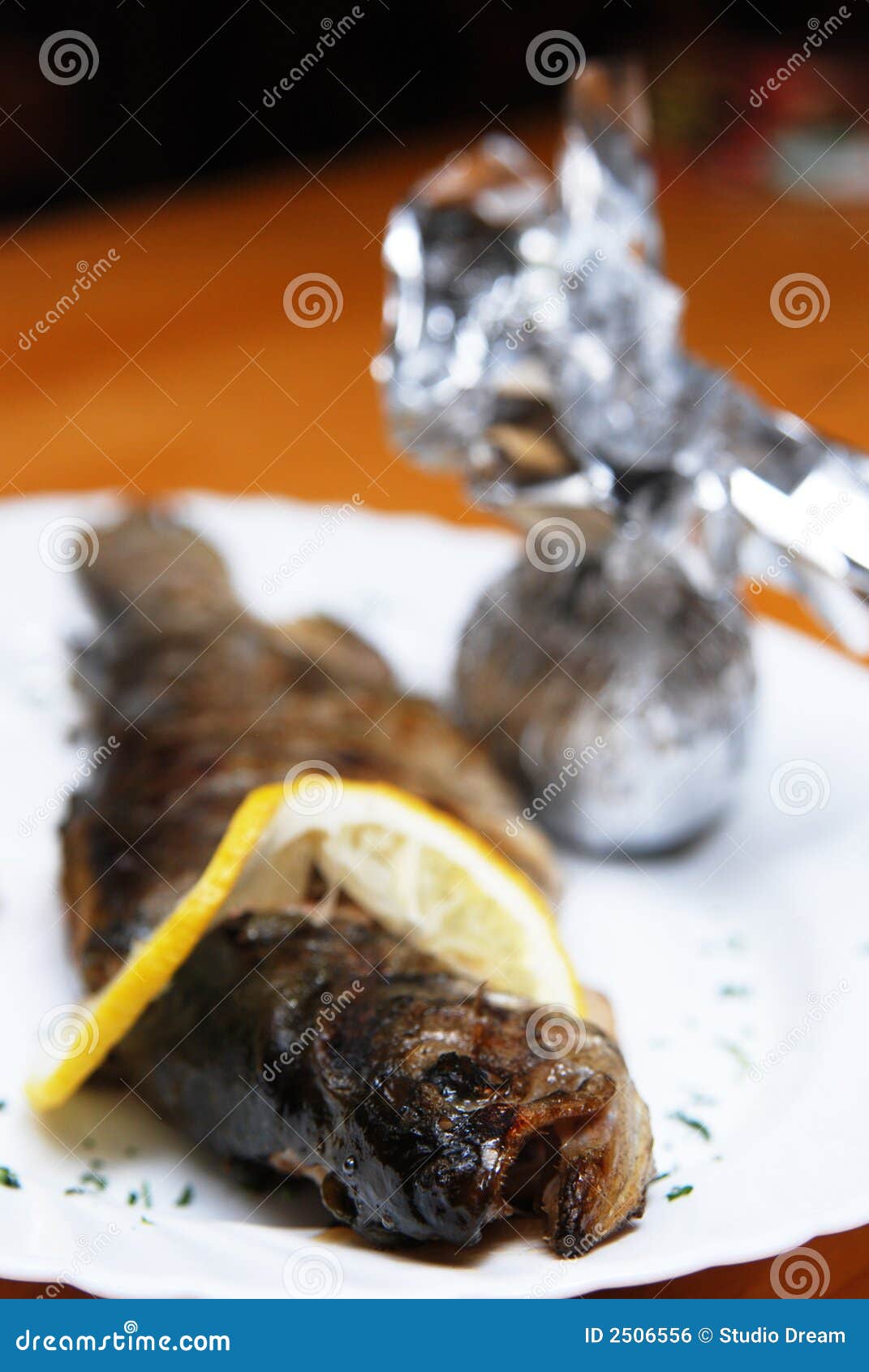 Cooked fish stock photo. Image of grilled, fish, broiled - 2506556