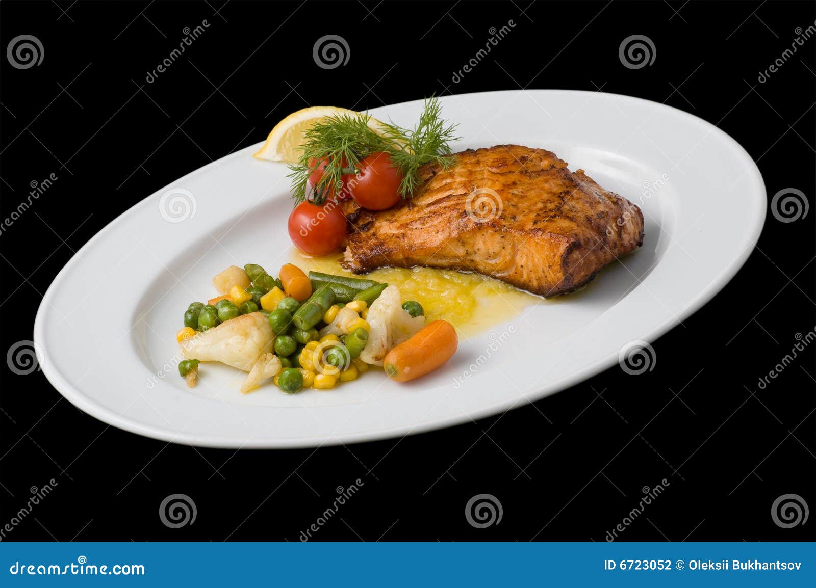 Cooked fish stock photo. Image of diet, filet, barbecue - 6723052