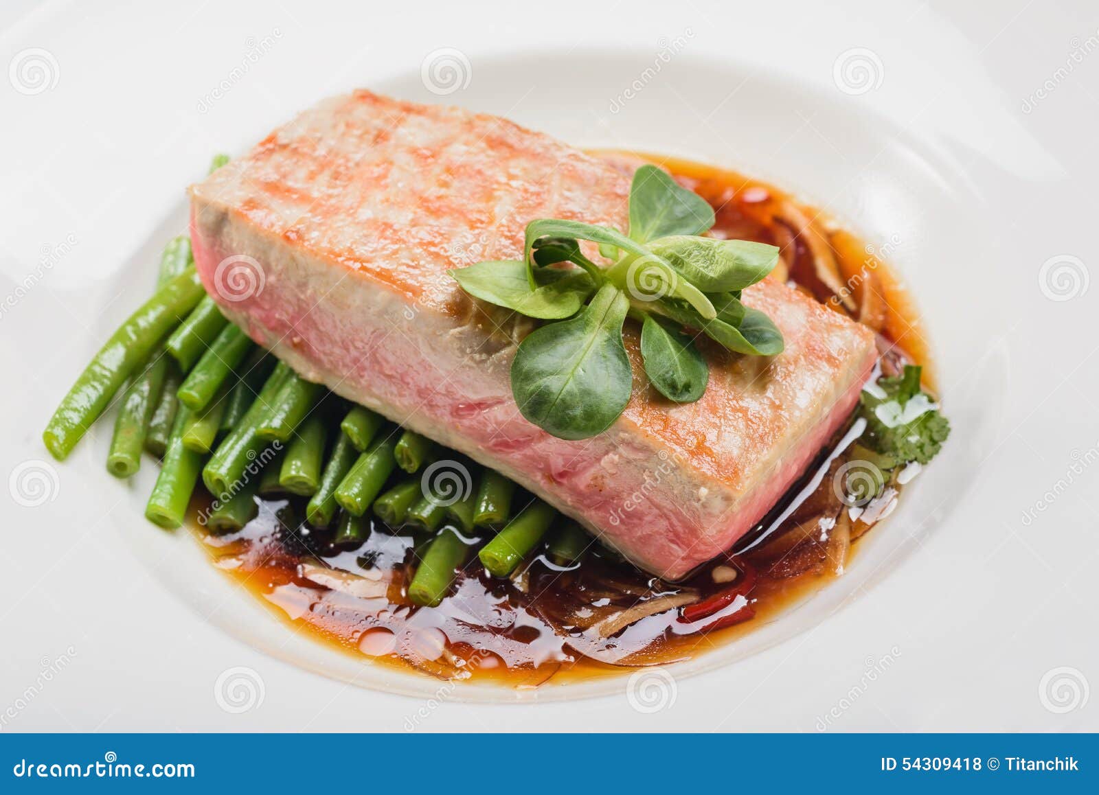 Cooked fish stock photo. Image of dish, plate, fried - 54309418