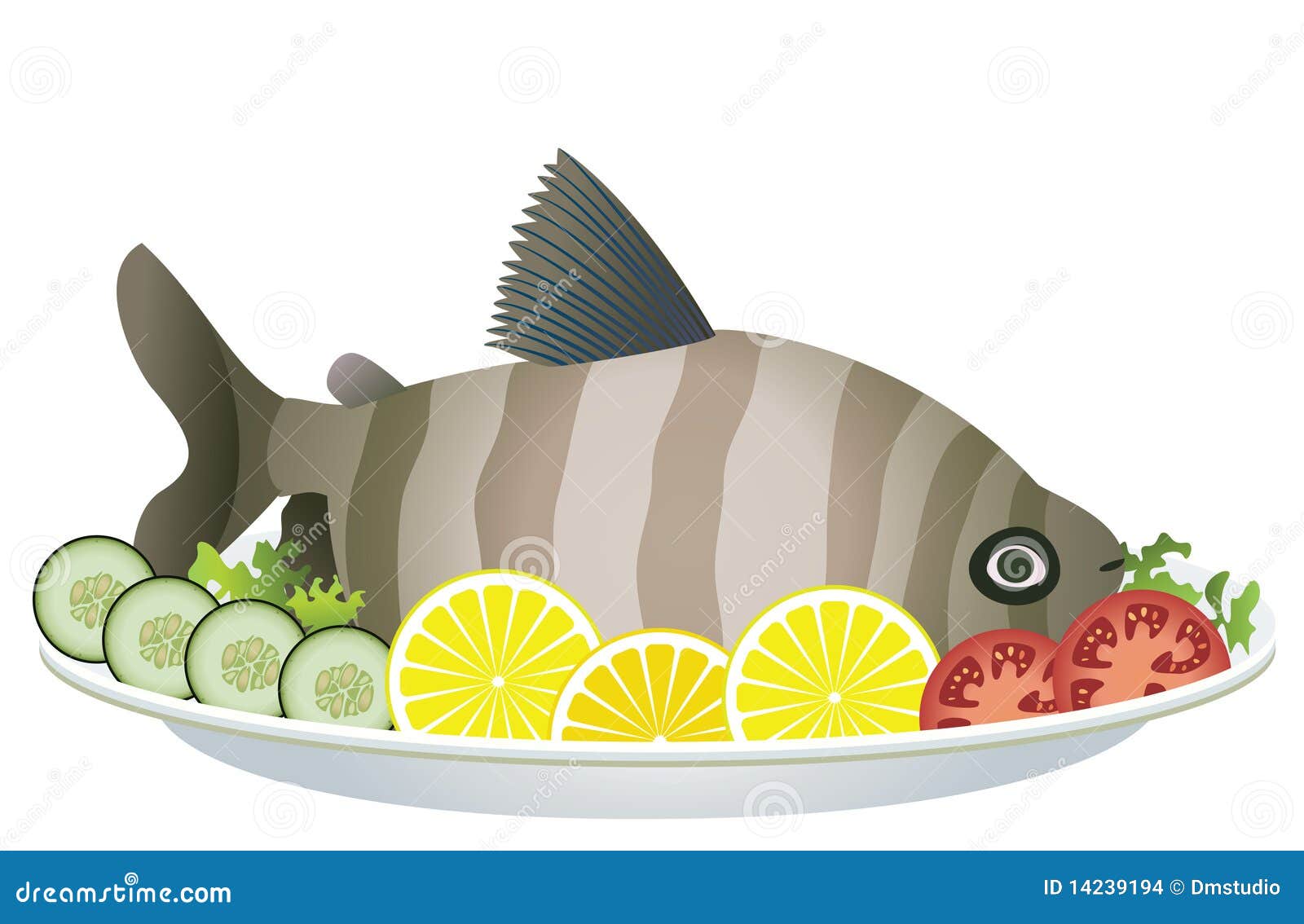 Clipart Cooked Fish