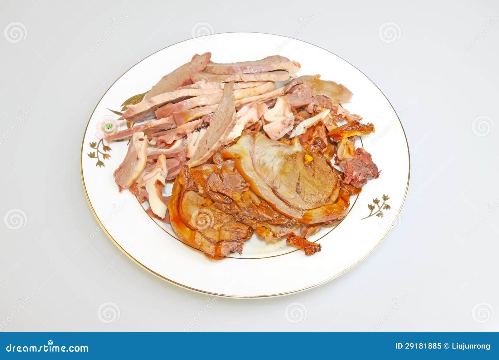 Cooked food in a plate stock image. Image of delicious - 29181885