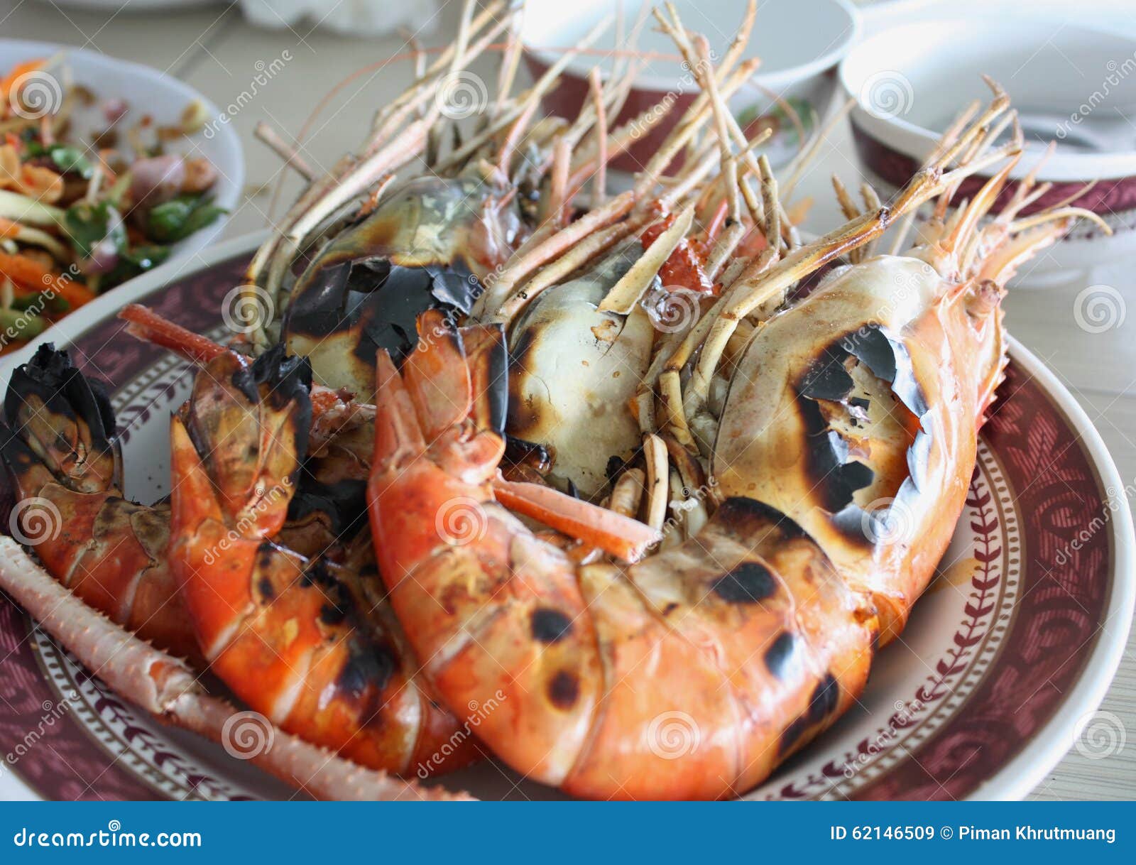 Cooked Giant Freshwater Pawn Stock Image - Image of prawns, meal: 62146509
