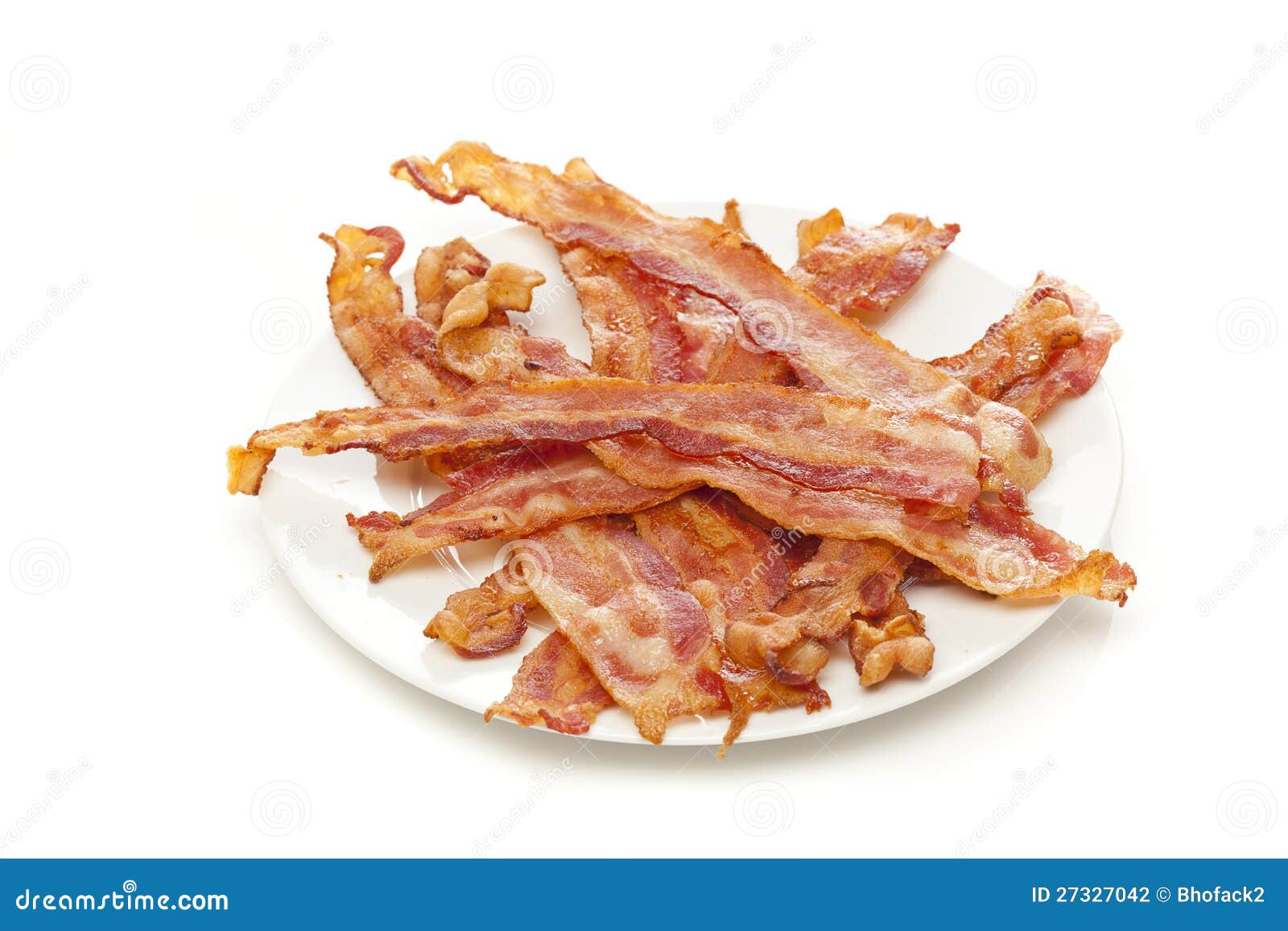 Cooked Greasy Bacon stock photo. Image of fattening, ingredient - 27327042
